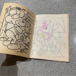 Disney | Other | Vintage 8s Coloring Book Disneys Mickey Mouse Trace ...